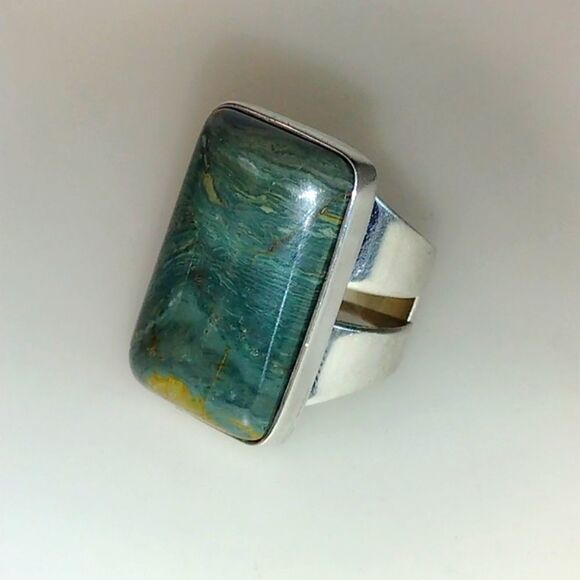 Jay King | Jewelry | Vintage Jay King Green Jasper Ring | Poshmark
